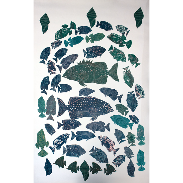 JYMAHL SAVAGE | 'Reef Fish' | Monoprint V.E. 3 – NorthSite Store